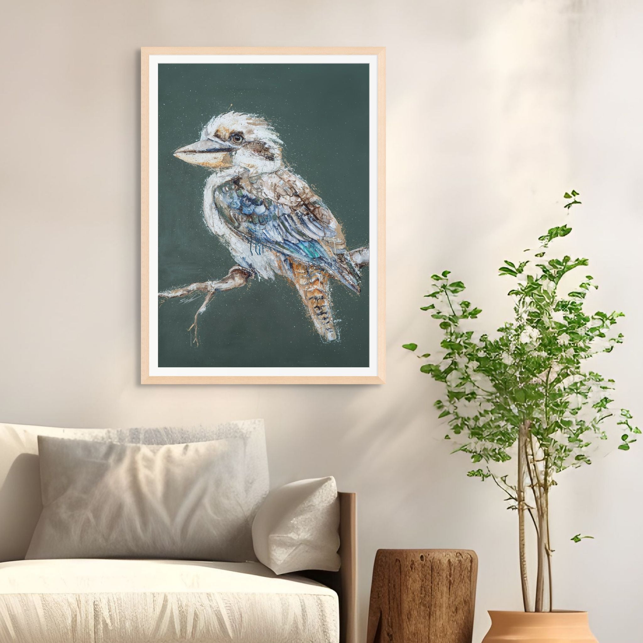 Perched and Patient | Kookaburra Fine Art Print – Stephanie Elizabeth ...